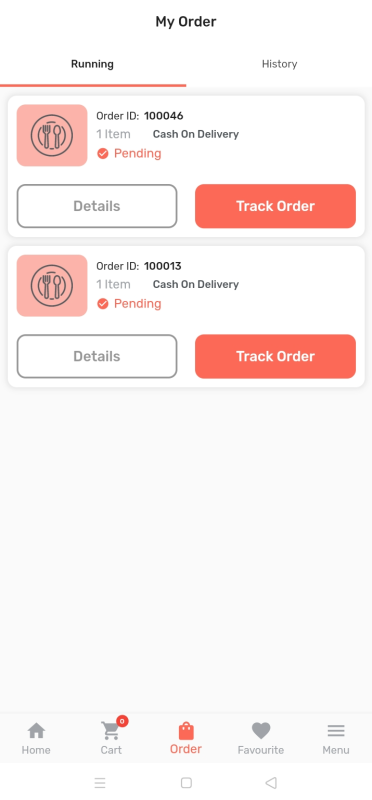 Food delivery mobile app with admin – WORKING SMART